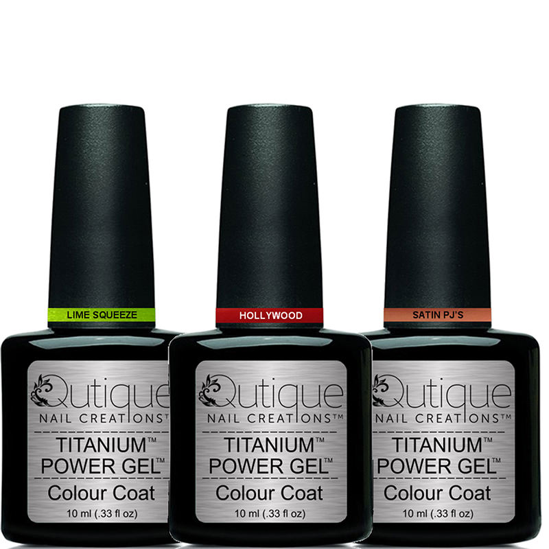3 Colours -Gel Nail Polish Pack -HEMA Free - Qutique