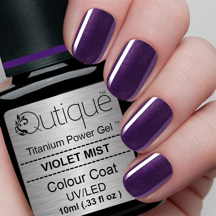 Gel Nail Polish -Violet Mist (purple) -HEMA Free - Qutique